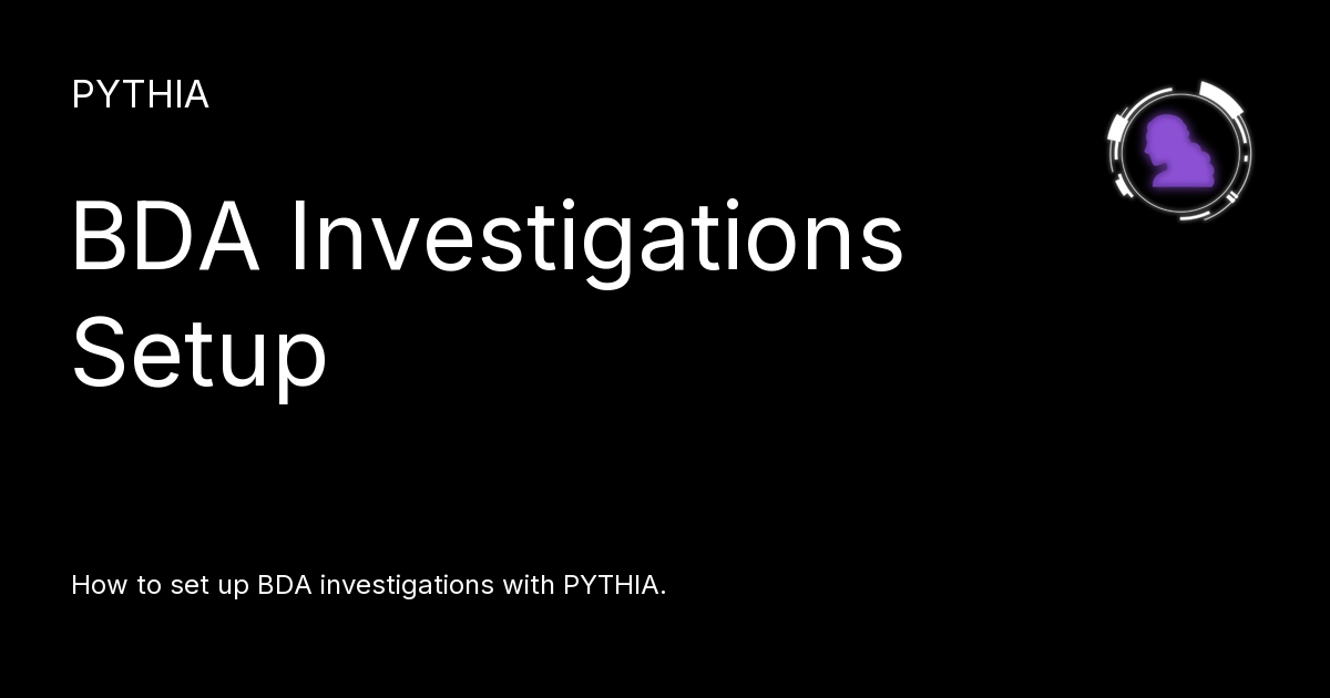 BDA Investigations Setup - PYTHIA