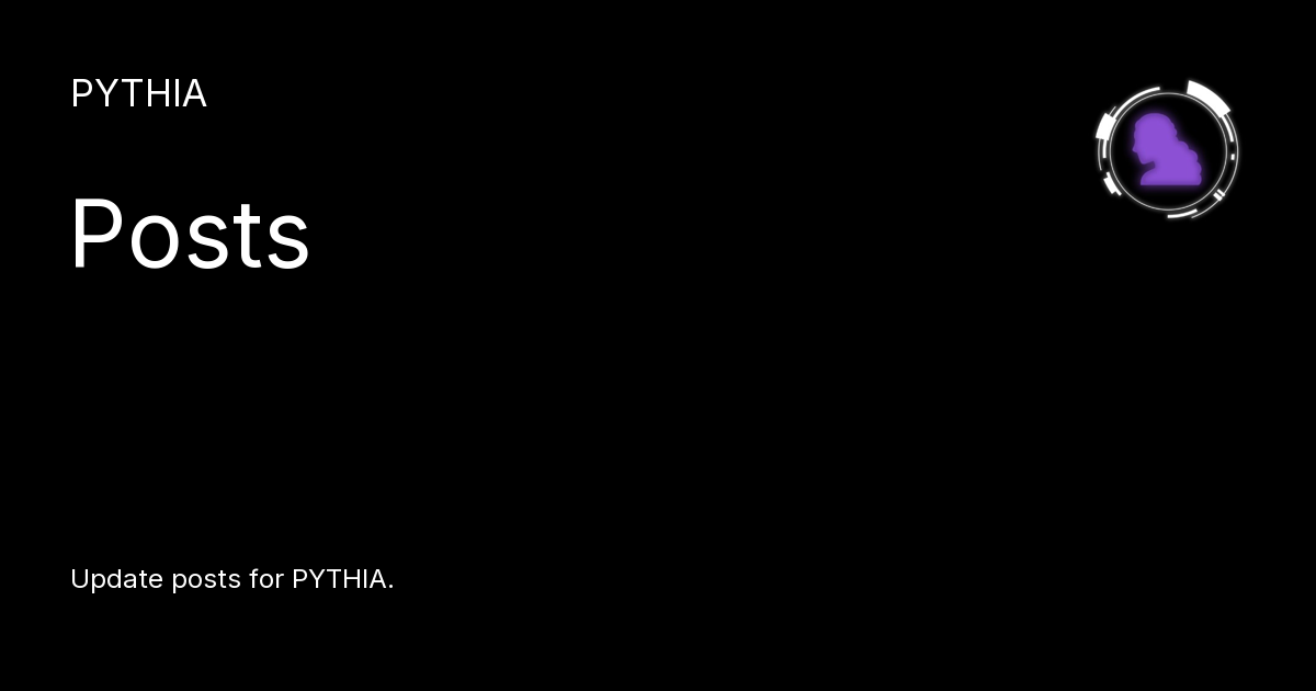 Posts - PYTHIA